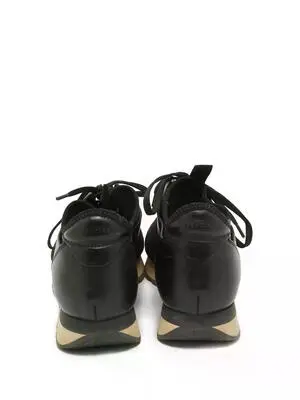 Balenciaga Race Runner Sneakers With Lurex Detailing - Black