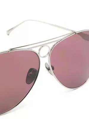FACE.HIDE Hunter Pilot Sunglasses - Silver