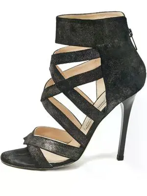 JIMMY CHOO Ankle-strap Crisscross Sandals