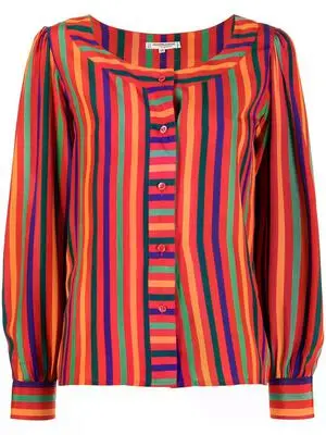 Saint Laurent Round Neck Blouses