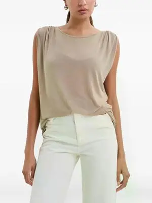 MARCELLA Greenwich Village Gathered Blouse - Neutrals