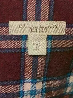 Burberry Check Pattern Shirt
