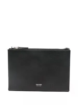 TOM FORD Strap-detail Clutch - Black