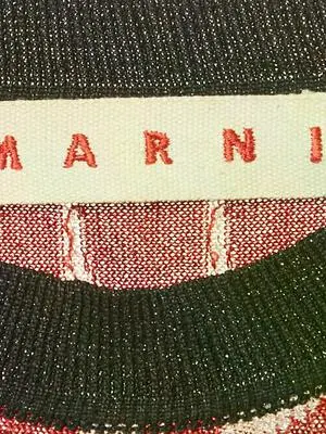 Marni Knitted Sheer Sweater With Geometric Pattern