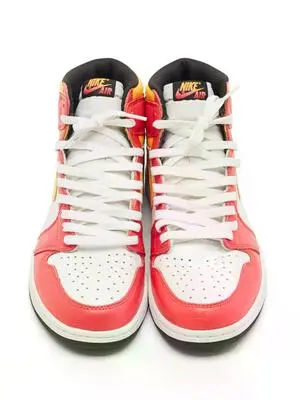 JORDAN 1 Retro High Og Leather Sneakers - Red