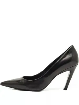 Balenciaga Pointed Leather Pumps - Black