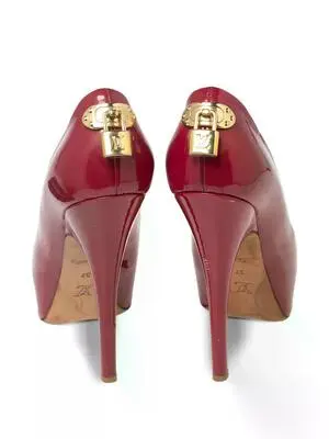 LOUIS VUITTON Patent Leather Stiletto Platform Pumps