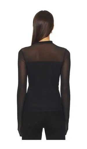 Rag & Bone Luca Double Layer Mock Neck Long Sleeve