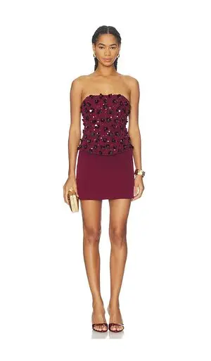 LOVERS AND FRIENDS Sequin Embellished Mini Dress - Purple