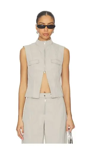 BY.DYLN Tasha Vest - Grey