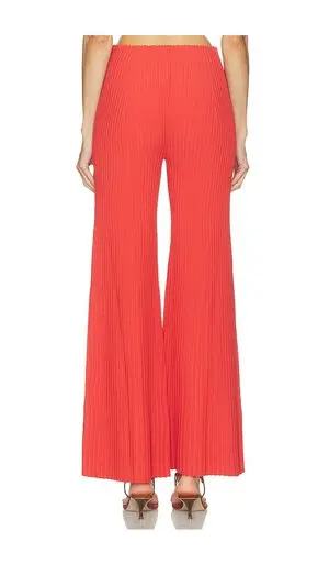 Alexis Boda Wide Leg Knit Trousers - Peach