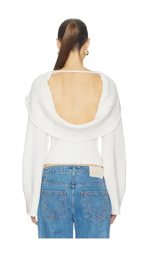 Cult Gaia Milika Sweater - White