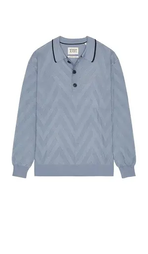 Scotch & Soda Structure Long Sleeve Polo In . Also