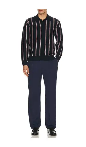 Simkhai Elio Striped Cardigan - Black