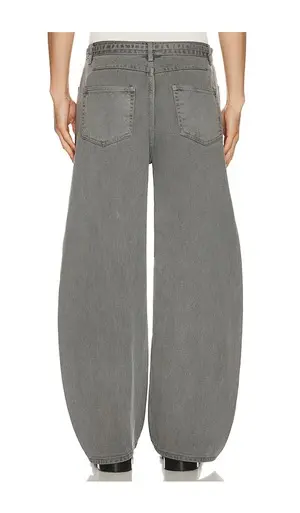 LE17SEPTEMBRE Garment Dyed Curved Jeans