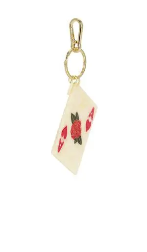 SOLAR ECLIPSE Hand-painted Ace Of Hearts Bag Charm + Keychain