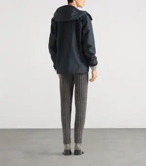 Prada Technical Fabric Hooded Jacket - Black