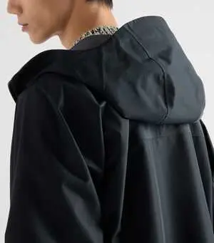 Prada Technical Fabric Hooded Jacket - Black