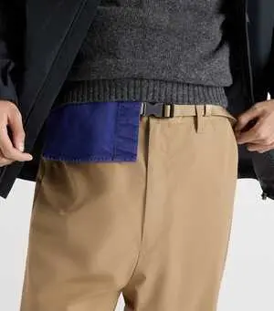 Prada Technical Wide-leg Trousers