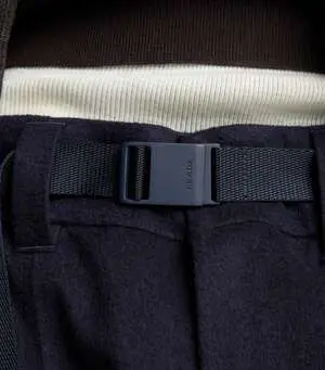 Prada Cashmere Technical Trousers