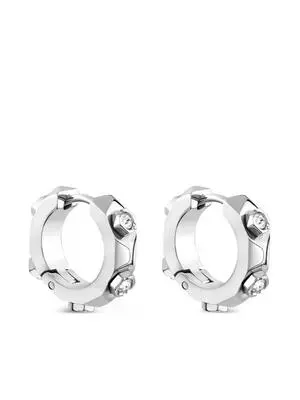 Philipp Plein Stainless Steel Hoop Earrings