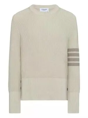Thom Browne 4-bar Knit Sweater - Neutrals