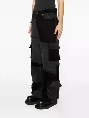 WHO DECIDES WAR Paneled Cargo Denim Trousers
