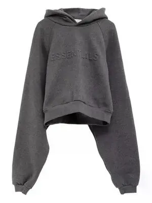 Fear Of God 90s Embossed Logo Hoodie - Grey
