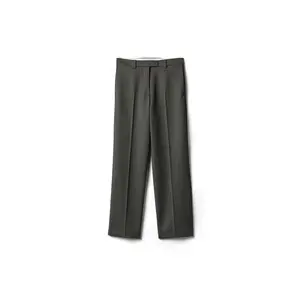 Miu Miu Cover Fabric Straight Leg Trousers - Slate Gray
