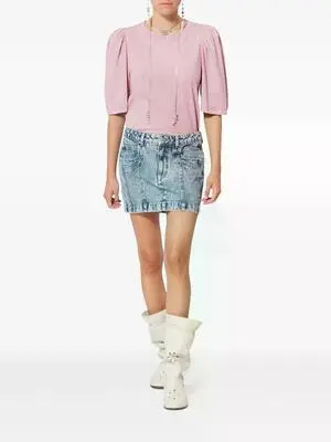 Isabel Marant Étoile Puff Sleeve Cotton T-shirt - Pink