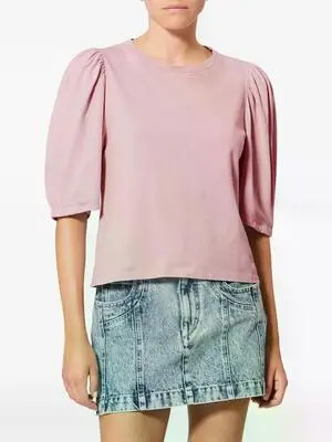 Isabel Marant Étoile Puff Sleeve Cotton T-shirt - Pink