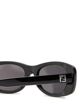 Fendi Narrow Rectangle Frame Sunglasses