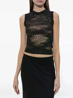 Dsquared2 Sleeveless Openwork Vest