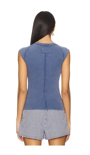 Free People X We The Free Ever Had Tee In Vintage Indigo - Blue