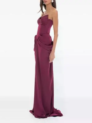 ANA RADU Corset Draped Gown