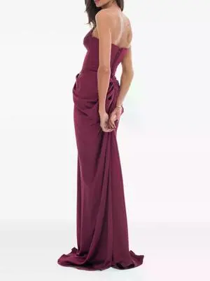 ANA RADU Corset Draped Gown