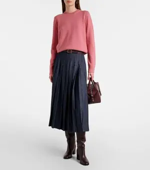 Max Mara Wool And Cashmere Crewneck Sweater - Pink