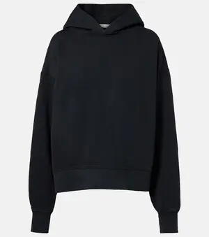 SLVRLAKE Relaxed Cotton Jersey Hoodie - Black