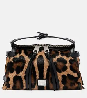 Dolce & Gabbana Vittoria Leopard-print Calf Hair Tote Bag