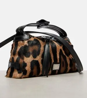 Dolce & Gabbana Vittoria Leopard-print Calf Hair Tote Bag