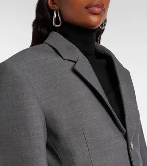 Wardrobe.NYC Peplum Virgin Wool Blazer