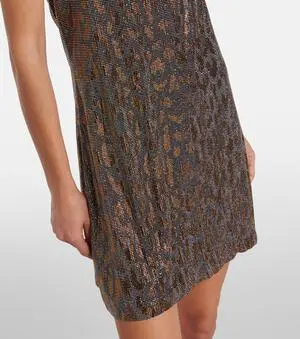Roberto Cavalli Embellished Halterneck Slip Dress