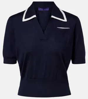 Ralph Lauren Cashmere Polo Sweater - Blue