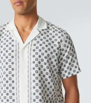Orlebar Brown Maitan Printed Bowling Shirt