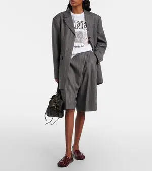 GANNI Pinstripe Blazer