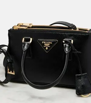 Prada Galleria Leather Top-handle Bag - Black