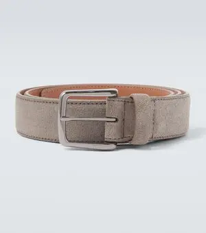 TOD'S Suede Belt - Grey
