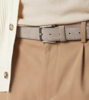 TOD'S Suede Belt - Grey
