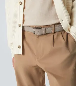 TOD'S Suede Belt - Grey