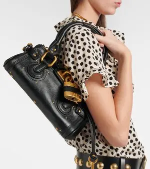 Chloé Paddington Small Leather Shoulder Bag - Black